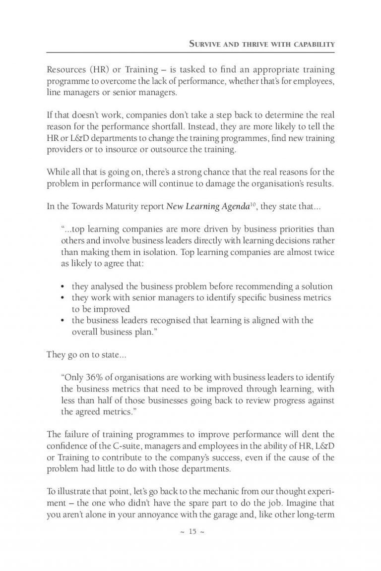 Capability at Work: How to Solve the Performance Puzzle