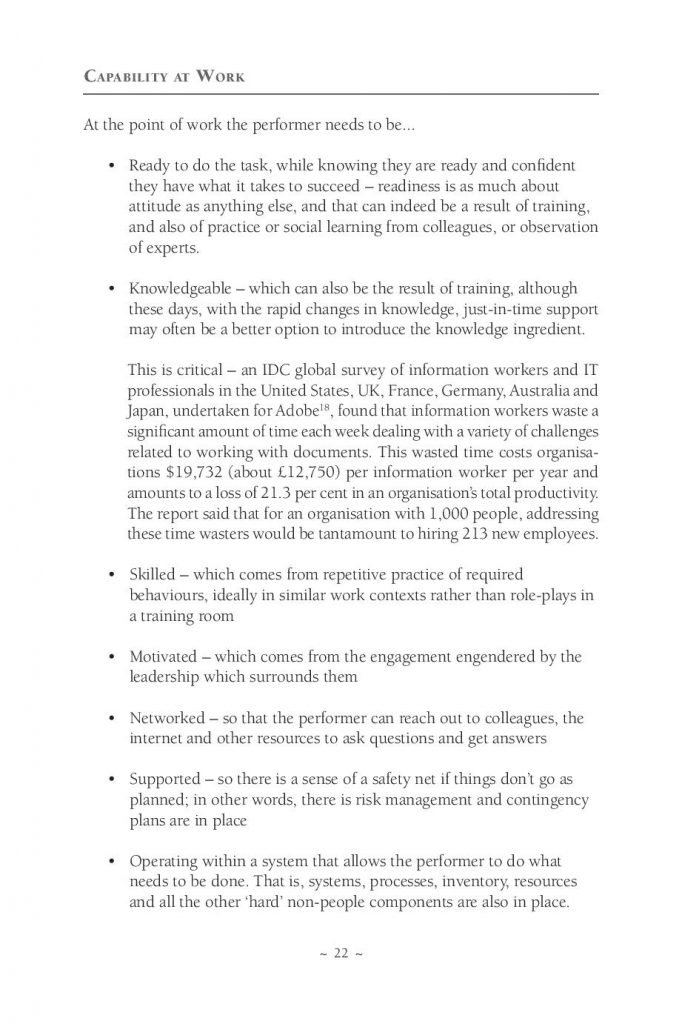 Capability at Work: How to Solve the Performance Puzzle